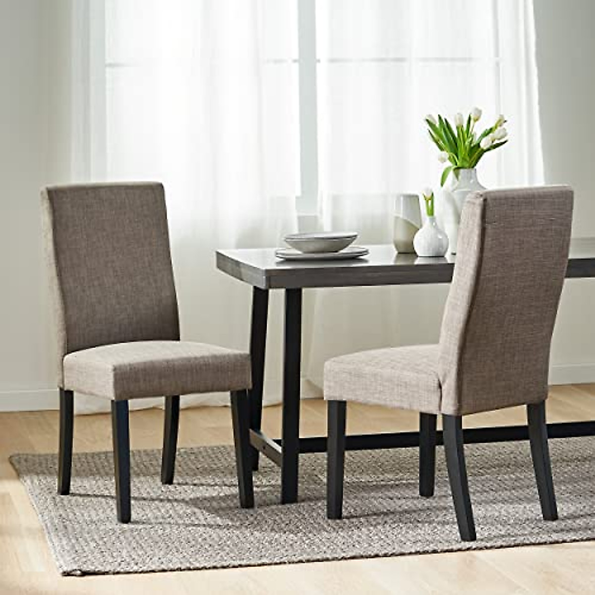 Christopher Knight Home Corbin Dining Chairs, 2-Pcs Set, Taupe