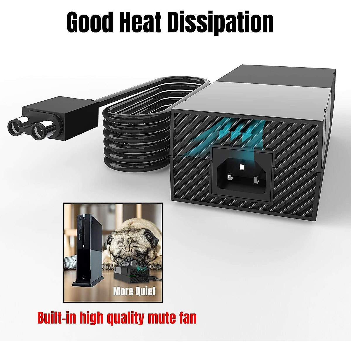 Power Brick for Xbox One, Prodico Power Supply AC Adapter Replacement for Xbox One Console