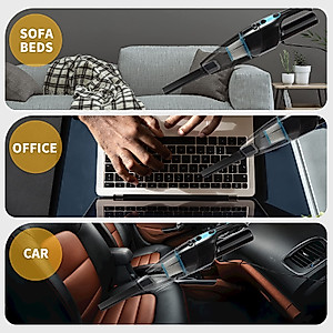 EFUSVAC Corded Vacuum Cleaner, 4 in 1 Lightweight Handheld Stick Vacuum Cleaner for Pet Hair Hard Floor and Carpet, 12KPa Powerful Suction with 400W Motor