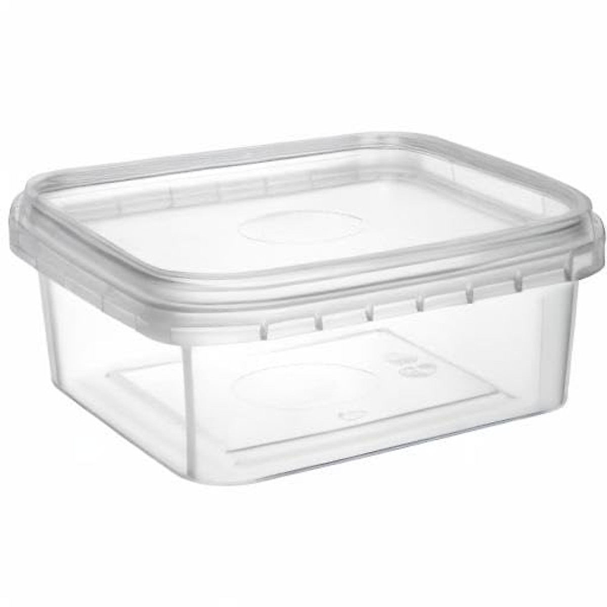8-oz. Square Clear Deli Containers with Lids | Stackable, Tamper-Proof BPA-Free Food Storage Containers | Recyclable Space Saver Airtight Container for Kitchen Storage, Meal Prep, Take Out | 20 Pack