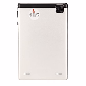 Kufoo Calling Tablet, Dual Card Dual Standby 8in HD Tablet 100-240V 8 Inch IPS LCD Three Card Slot Design MTK6592 CPU for Home for Office (US Plug)