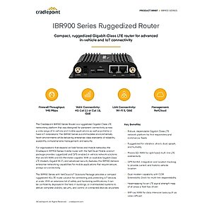 1-yr NetCloud Essentials for Mobile Routers with Support and IBR900 Router with WiFi (600Mbps Modem), no AC Power Supply or Antennas