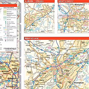 Rand McNally Easy To Read Folded Map: Alabama State Map
