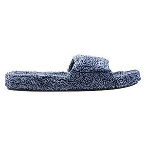 Acorn Men's Spa Slide Slipper, Navy Heather, 7.5-8.5