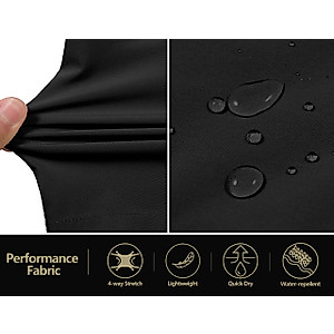 Little Donkey Andy Women's Stretch Quick Dry Cargo Shorts for Hiking, Camping, Travel Black Size M