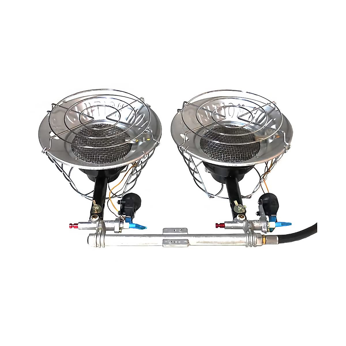 AWSINE 30,000 BTU Double Tank Top Outdoor Propane Heater Double Burner Safety Shut-Off Valve & Tip-Over Switch (Propane Cylinder not Included)