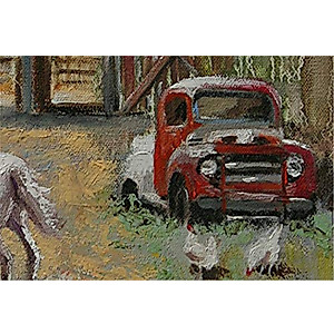 SOLD The Old Place, Rural Countryside America Barn By Internationally Renown Artist Yary Dluhos