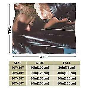 George Music Michael Blanket Soft and Warm Throw Blanket Lightweight Flannel Fleece Blankets for Home Bed Sofa 60"x50"