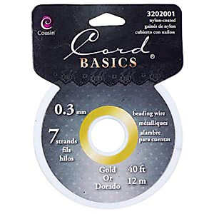 Cousin Beading Wire, Gold