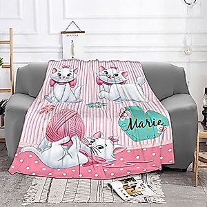 Cartoon Printing Throw Blanket All Seasons Flannel Fleece Blanket Soft and Warm Plush Blankets for Couch Sofa Bed Camping Travel 40"x50"