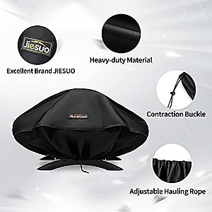 Jiesuo Grill Cover for Weber Q Series Grills, Grill Cover for Weber Q1200, Q1000 and Q100 Series Portable Grill Cover