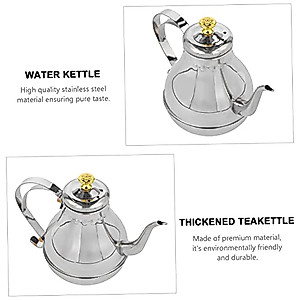 FELTECHELECTR 1pc Kettle Mouth Teapot Bacon Container Espresso Machines for Home Stovetop Teapot Portable Stove Stainless Strainer Portable Espresso Maker Espresso Shot Stainless Steel