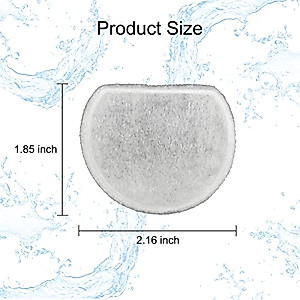 16 Pack Pet Fountain Filter Replacement,8 Carbon Filters and 8 Foam Pre-Filter Replacement Compatible with Multiple Pet Water Dspensers Water Bowl