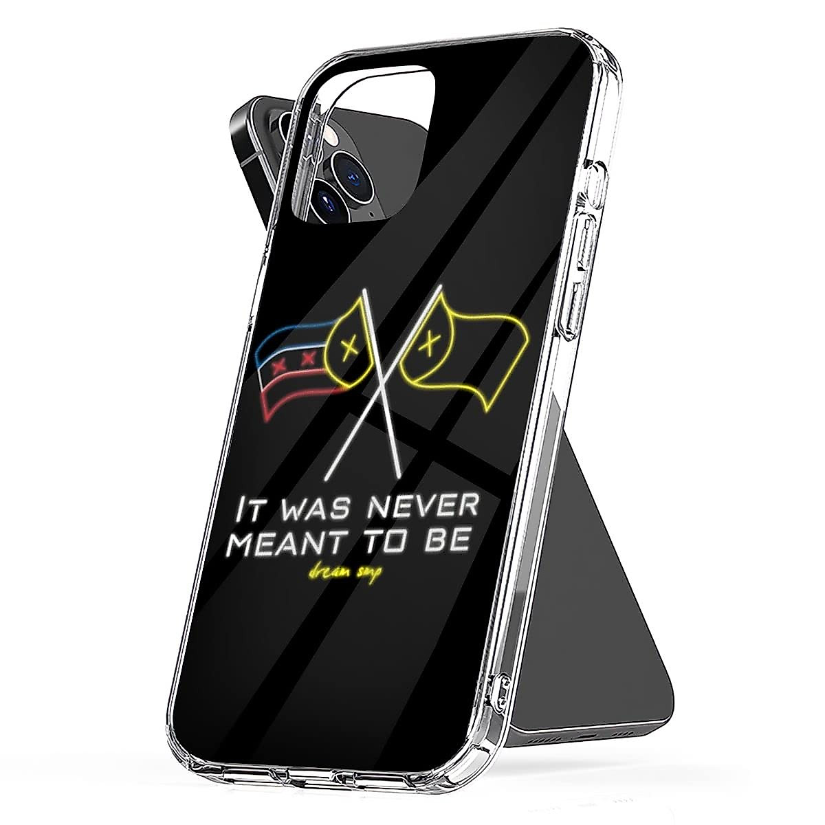 Phone Case It Aesthetic was Shockproof Never Cover Meant Funny to Be Dream SMP Flags Compatible with iPhone 15 14 13 12 11 X Xs Xr 8 7 6 6s Plus Mini Pro Max Transparent