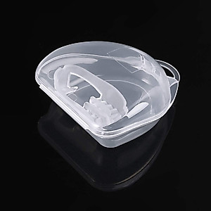 Gergxi Mouth Guard Brace,GergxiAnti Grinding Teeth Protector Dental Mouth Guard Grinding Bruxism Gum Shield, 40x30mm(1.57x1.18in)