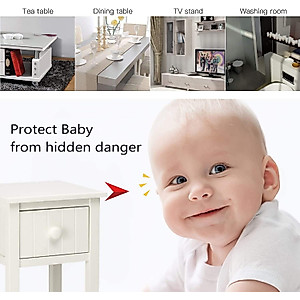 Eoney Corner Guards | Corner Protectors for Baby Safety | Furniture Table Safety Bumper | with 3M Tape(10 Pack) (Beige)