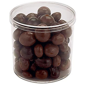 Pioneer Plastics 115C Clear Cylinder Plastic Container, 3.375" W x 3.125" H, Pack of 2