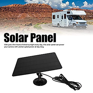 Outdoor Solar Panel, Uninterrupted Charging Solar Power Supply Panel Durable Waterproof 10W for RV