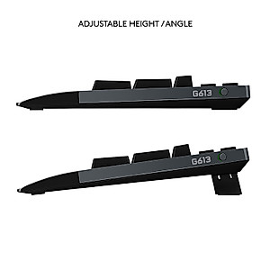 Logitech G903 Lightspeed Wireless Gaming Mouse & G613 Lightspeed Wireless Mechanical Gaming Keyboard, Multihost 2.4 GHz + Blutooth Connectivity - Black