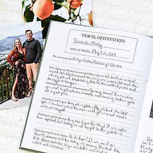 Travel Journal by Duncan & Stone - Sage Green | Travel Planner for Best Friend Gift | Vacation Scrapbook and Photo Album | Congratulations Present for College Graduation or Wedding | Adventure Book for Couples or Boyfriend | World Trip Notebook for Women