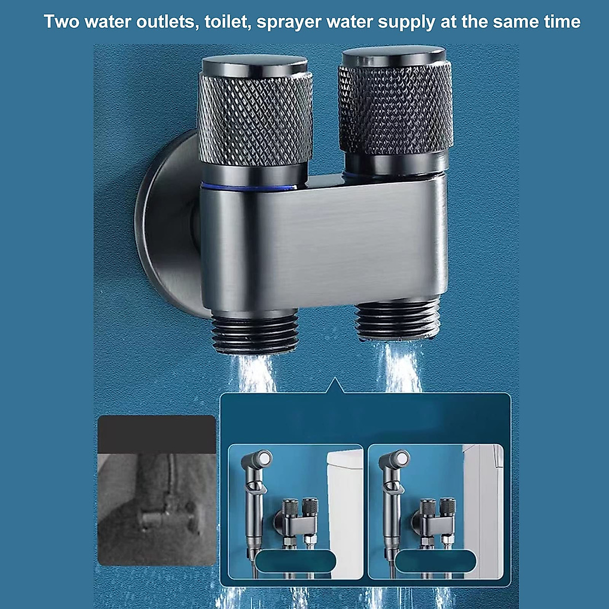 Naroote Bidet Toilet Sprayer Set, Erosion Resistant Handheld Bidet Sprayer Rust Proof for Feminine Wash