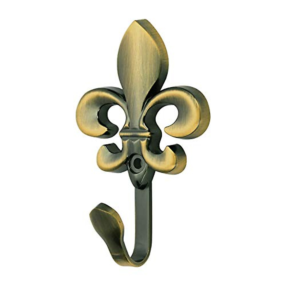GoYonder Decorative Wall Hanging Coat Hooks Zinc Alloy Curtain Tieback Holders Screws Set of 4 Flower Shape (Bronze)