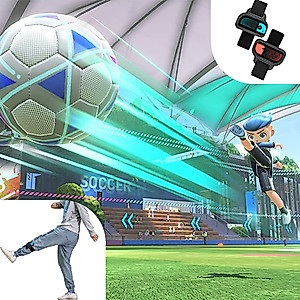 Mviioe for Switch Accessories Bundle Compatible with Nintendo Switch/Switch OLED for Nintendo Switch Sports Games with Leg Straps, Tennis Rackets, Glof Clubs, Sword, Wrist Straps(9 in 1)