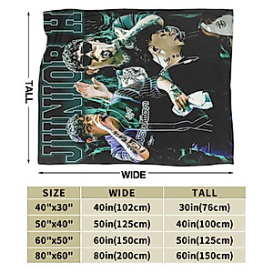 DUMIERTKL Junior Singer H Blanket Super Soft Flannel Fleece Throw Blanket Warm and Cozy for Couch, Sofa and Bed 50"x40"