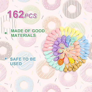 Pastel Donut Balloon Arch Garland Kit, 162pcs Donut Two Sweet One Birthday Party Supplies Girl Pastel Sprinkle Confetti Candy Ice Cream Foil Balloons for First Birthday Party Baby Shower Decorations