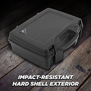 CASEMATIX Trading Card Case Organizer for 3200 Cards - 16" Hard Shell Holder with 40 Dividers and Protective Foam Interior for Card Game Storage