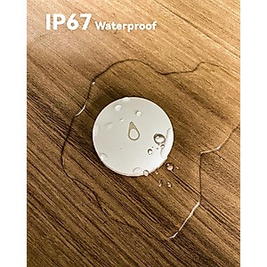 iAlarm Zigbee Water Leak Sensor, Requires Zigbee Hub, Monitor Your Entire Home for Leaks, Suitable for Kitchens, Bathrooms, Basements or Under Sink