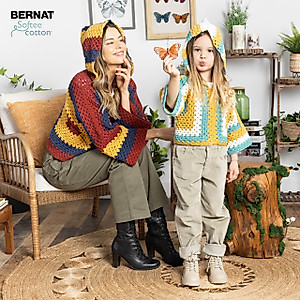 Bernat Softee Cotton Seaside Blue Yarn - 3 Pack of 120g/4.25oz - Nylon - 3 DK (Light) - 254 Yards - Knitting, Crocheting & Crafts