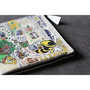 Catstudio Georgia Tech Collegiate Zipper Pouch Purse | Holds Your Phone, Coins, Pencils, Makeup, Dog Treats, & Tech Tools
