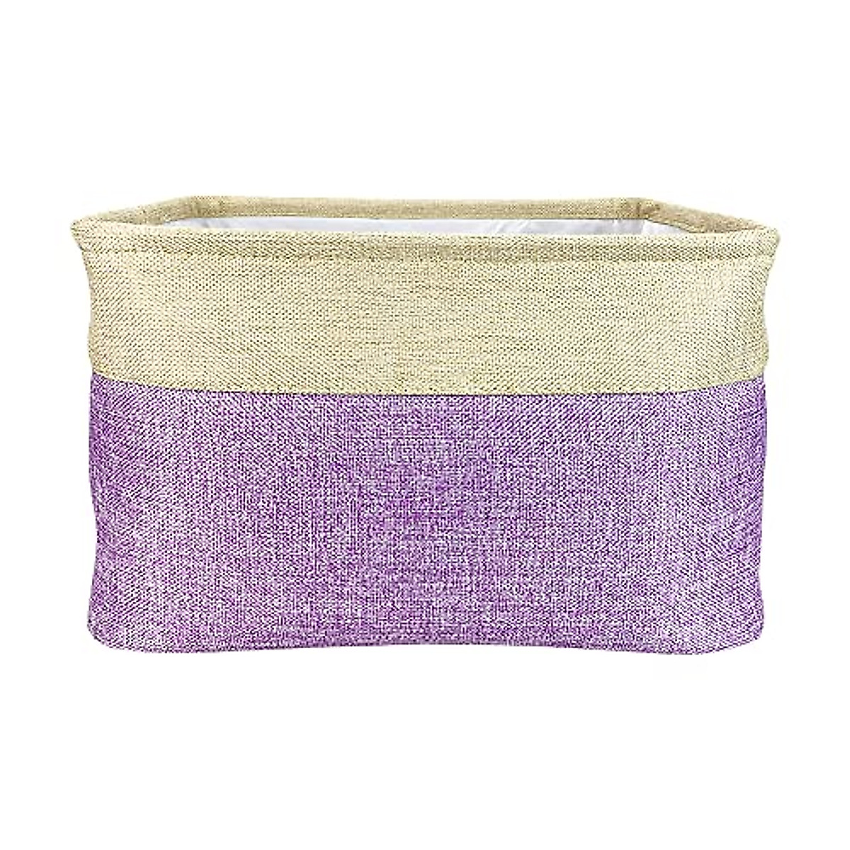 MALIHONG Personalized Foldable Storage Basket with Lovely Dog Bernese Mountain Collapsible Sturdy Fabric Pet Toys Storage Bin Cube with Handles for Organizing Shelf Home Closet, Purple and White