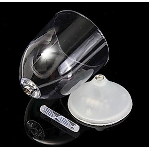 LED Light Up Flashing Wine Goblet Wine Glasses Plastic Flashing Cups 8 oz, Set of 6