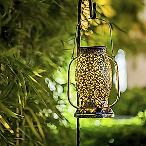 YJFWAL Big Solar Lantern Lights, Hanging Lights Outdoor, Pathway Lights, Solar Table Lights Waterproof, for Garden, Patio, Lawn, Yard, Deck, Tree, Party Decor (Warm White)