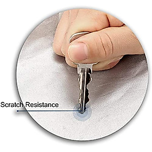 Garden Furniture Covers Waterproof, 80x63x63cm Silver Patio Set Covers Rectangular Cube Square Garden Table Cover Outdoor Sofa Cover 420D Oxford Fabric Rattan Furniture Cover Windproof