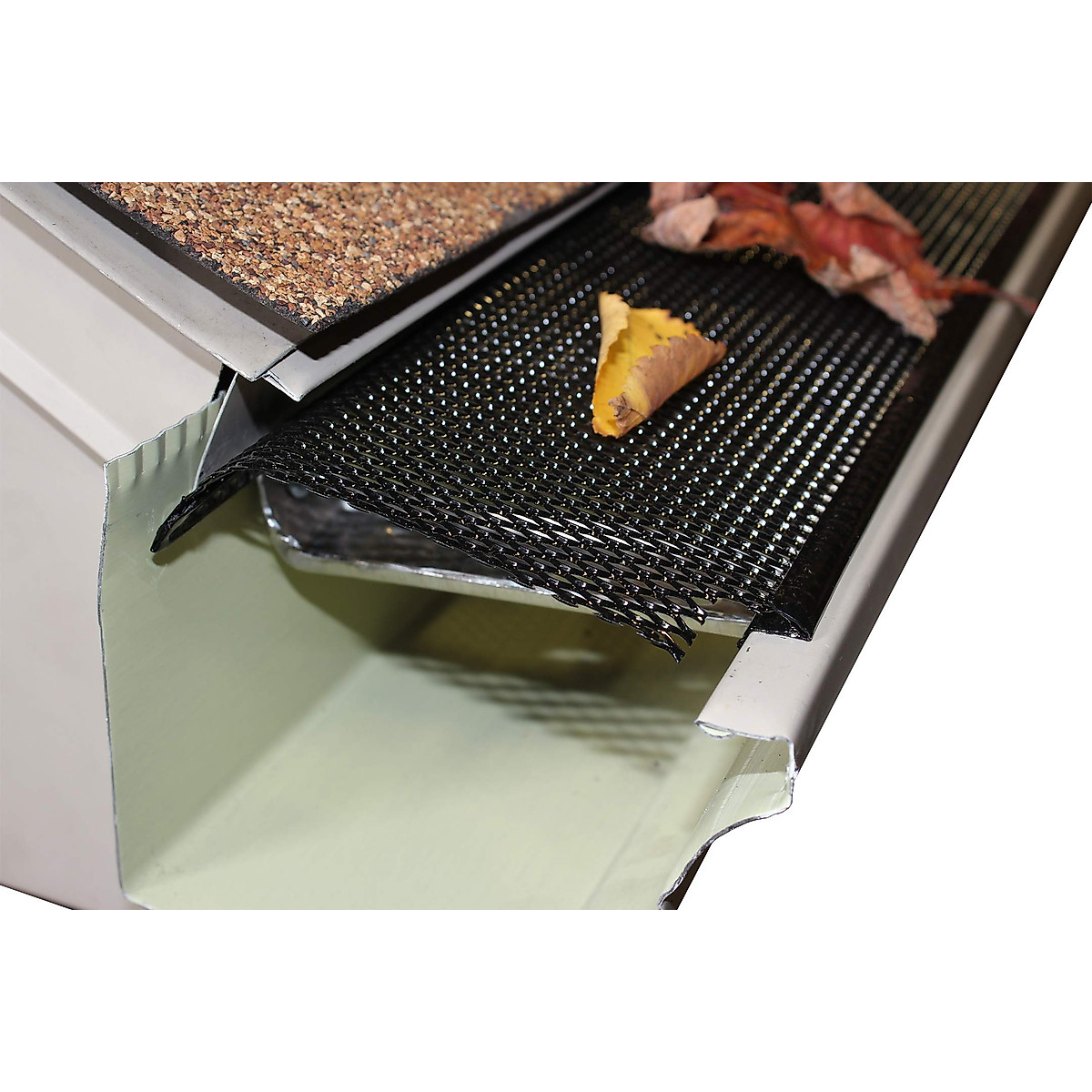 6" Small Hole Speed Screen / 6" Gutter Guard / 6" Gutter Protection Powder-coated Black (100ft/box)