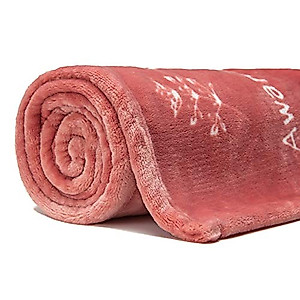 Chanasya Yoga Happiness Blissfulness Message Based Gift Throw Blanket - Super Soft Cozy Comfort Tranquility Personnel Loving Caring Positivity Gift Blanket for Women Best Friend Birthday - Rosetan