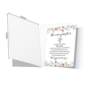 Pastor Appreciation Gifts Pastor Appreciation Cards Thank You Cards for Men Women Religious Christian Gifts Christmas Stocking Stuffers for Priest Men Pastor Anniversary Card Pastor Gifts for Birthday