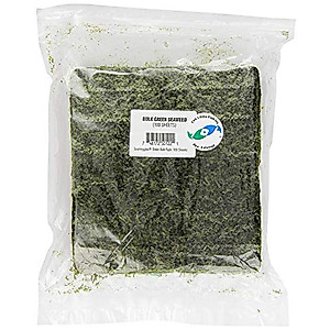 Two Little Fishies Atlsvgsb Sea Veg-Green Seaweed Bulk 100 Sheets