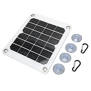 5V 20W Solar Panel Kit for Phone, Portable Solar Charge Panel with USB Output Port for Solar Chargers, Mini Generators, Power Banks, Suitable for Camping, Home