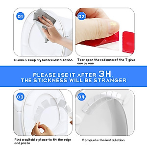 HealthSTEC 4 Pack Pee Guards for Toilet Seats Toilet Seat Splash Guards for Adults Around Toilet Floor Protector to Keeps Toilet Clean Durable and Easy-to-Install (Green)