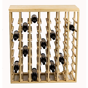 Creekside 56 Bottle Table Wine Rack (Pine) by Creekside - Exclusive 12 inch deep design conceals entire wine bottles. Hand-sanded to perfection!, Pine
