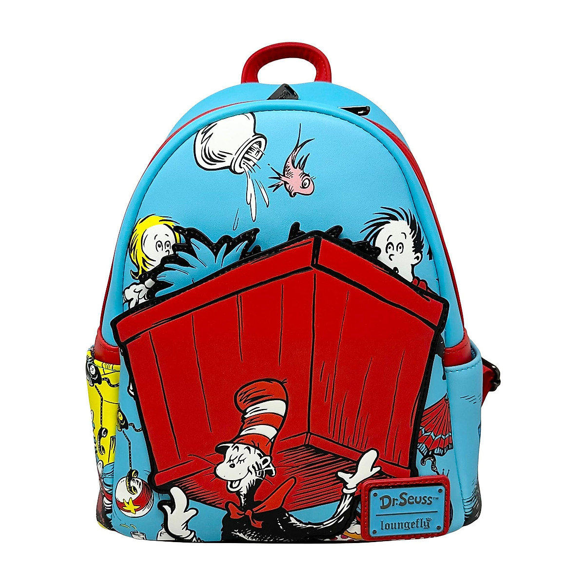 Loungefly Dr Seuss Thing 1 and 2 Interactive Cosplay Womens Double Strap Shoulder Bag Purse
