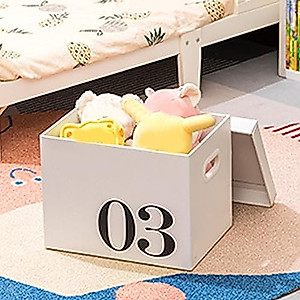 Airshi Cardboard Storage Box Portable Storage Box MultiPurpose Dust Proof Large Capacity Simple For Bedroom For Dorm (No.3 Box)