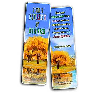 Christian Bookmarks for Kids - Identity in Christ (60 Pack) - Perfect Gift Away for Sunday School and Ministries - VBS Sunday School Easter Baptism Thanksgiving Christmas Rewards Encouragement