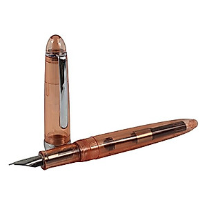 6 PCS Jinhao 992 Plastic Fountain Pen Set, Transparent, Diversity Color(Blue, Green, Grey, Brown, Orange, White)