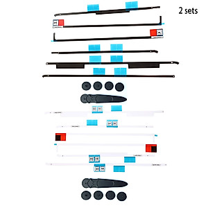 LCD Adhesive Strip Kit (2 Sets), KKDAO LCD Screen Display Strips Stickers Replacement Tools + 2 Opening Wheel Tools, iMac 21.5” 2012/2013 / 2015/2017, A1418 (iMac 21.5 Inch-A1418)