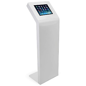 Displays2go 12.9 Inch Tablet Kiosk Stands with Locking Enclosure – (IPGRAND12WH)